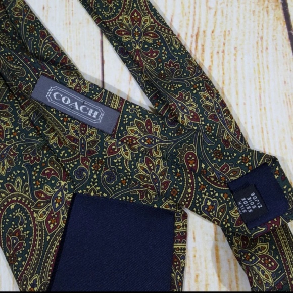 Coach | Accessories | Mens Coach Silk Neck Tie | Poshmark